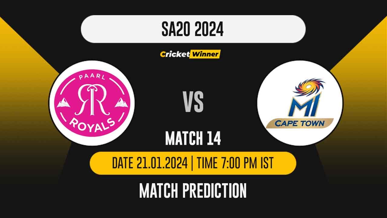 PR vs MICT Match Prediction- Who Will Win Today’s T20 Match Between Paarl Royals and MI Cape ...