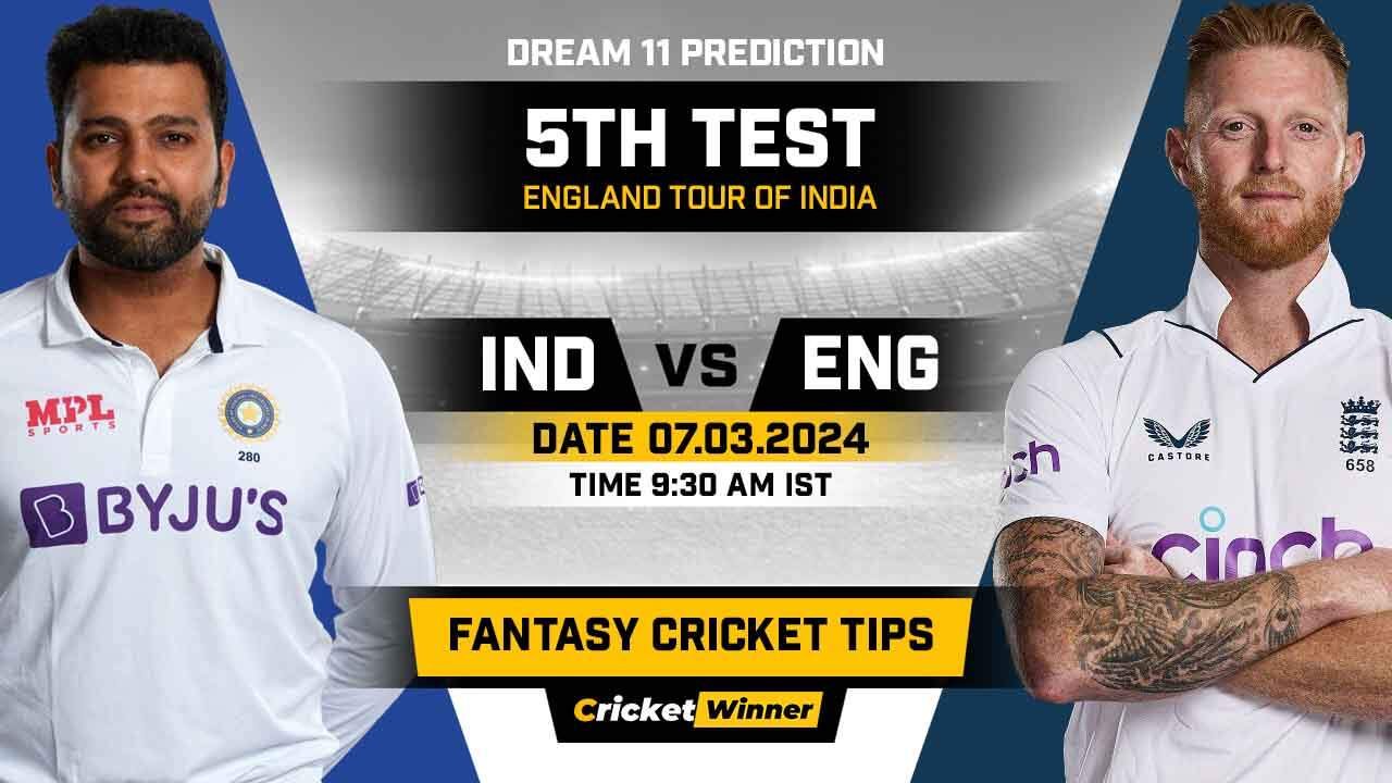 IND vs ENG Dream11 Prediction, Fantasy Cricket Tips, Probable Playing XI, Pitch Report & Injury ...