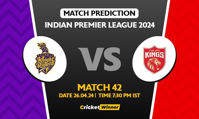 IPL 2024: Match 42, KKR vs PBKS Today Match Prediction - Who will win ...