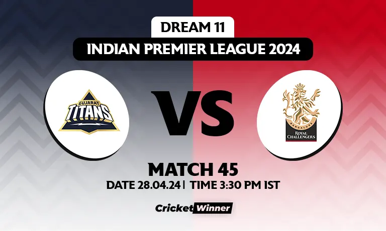 RCB vs GT Dream11 Prediction, Fantasy Cricket Tips, Probable Playing XI, Pitch Report & Injury ...
