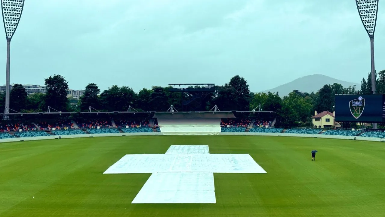 Prime Minister's XI vs India: Match update after persistent rain in ...