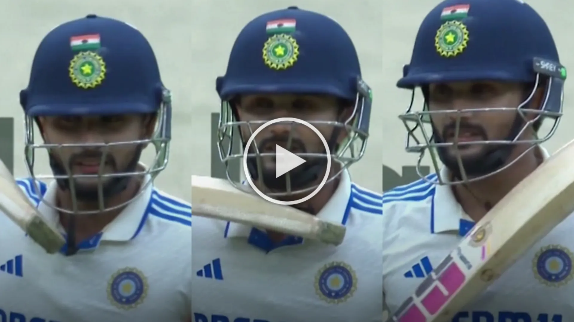 Watch: Nitish Kumar Reddy celebrates his first Test fifty with Pushpa ...