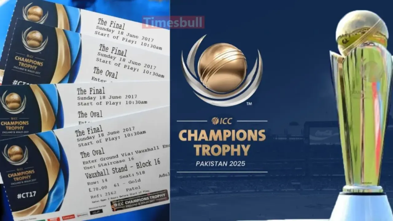 ICC Champions Trophy 2025: Complete Ticket Price Details for Matches in ...