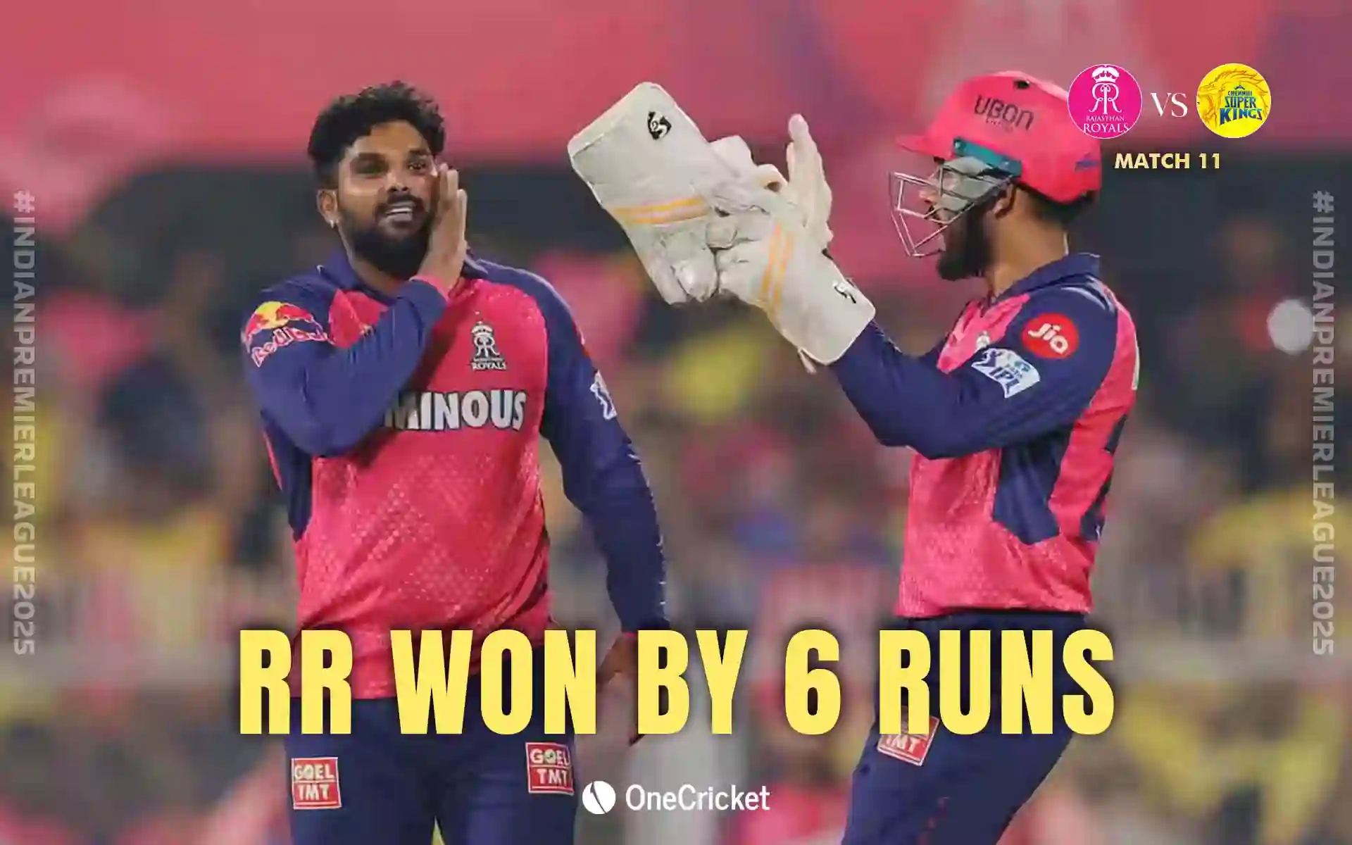 IPL 2025 : Rajasthan Royals vs Chennai Super Kings Match Highlights