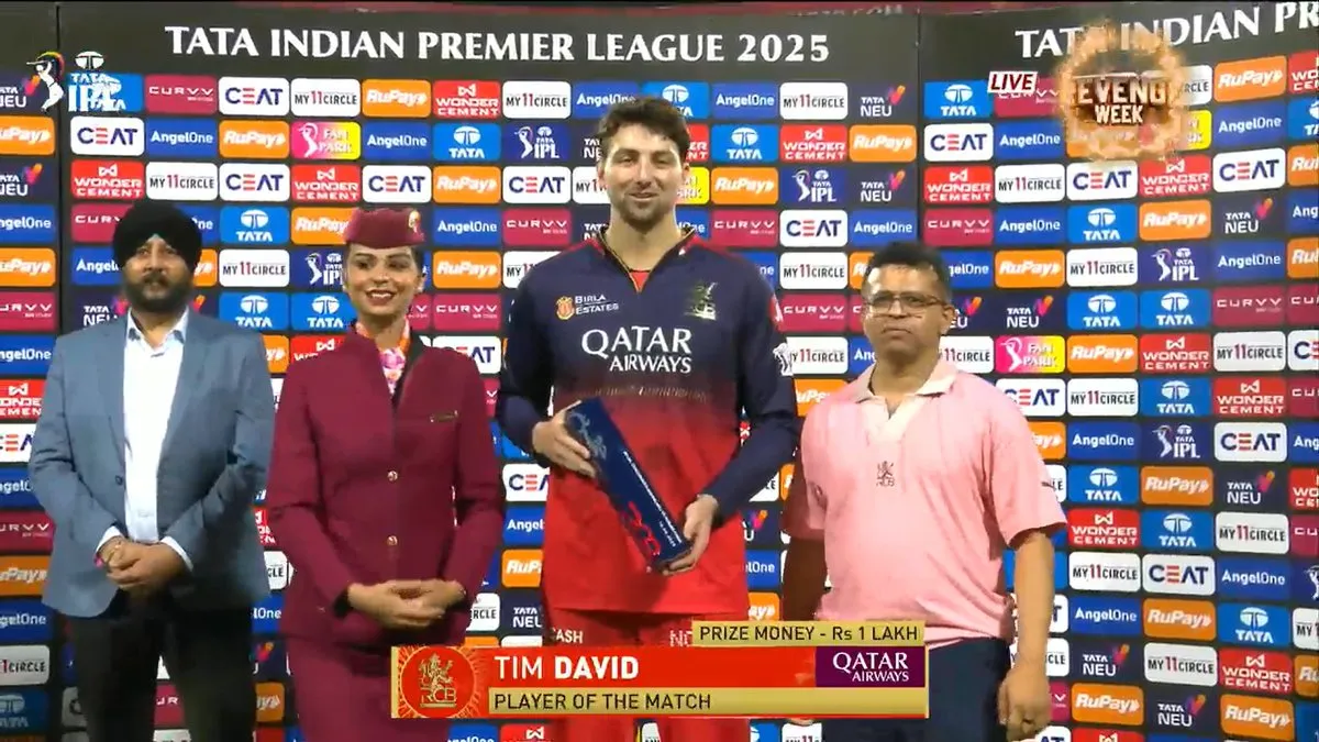 Why Tim David Won Player Of The Match Award Despite RCB’s IPL 2025 ...