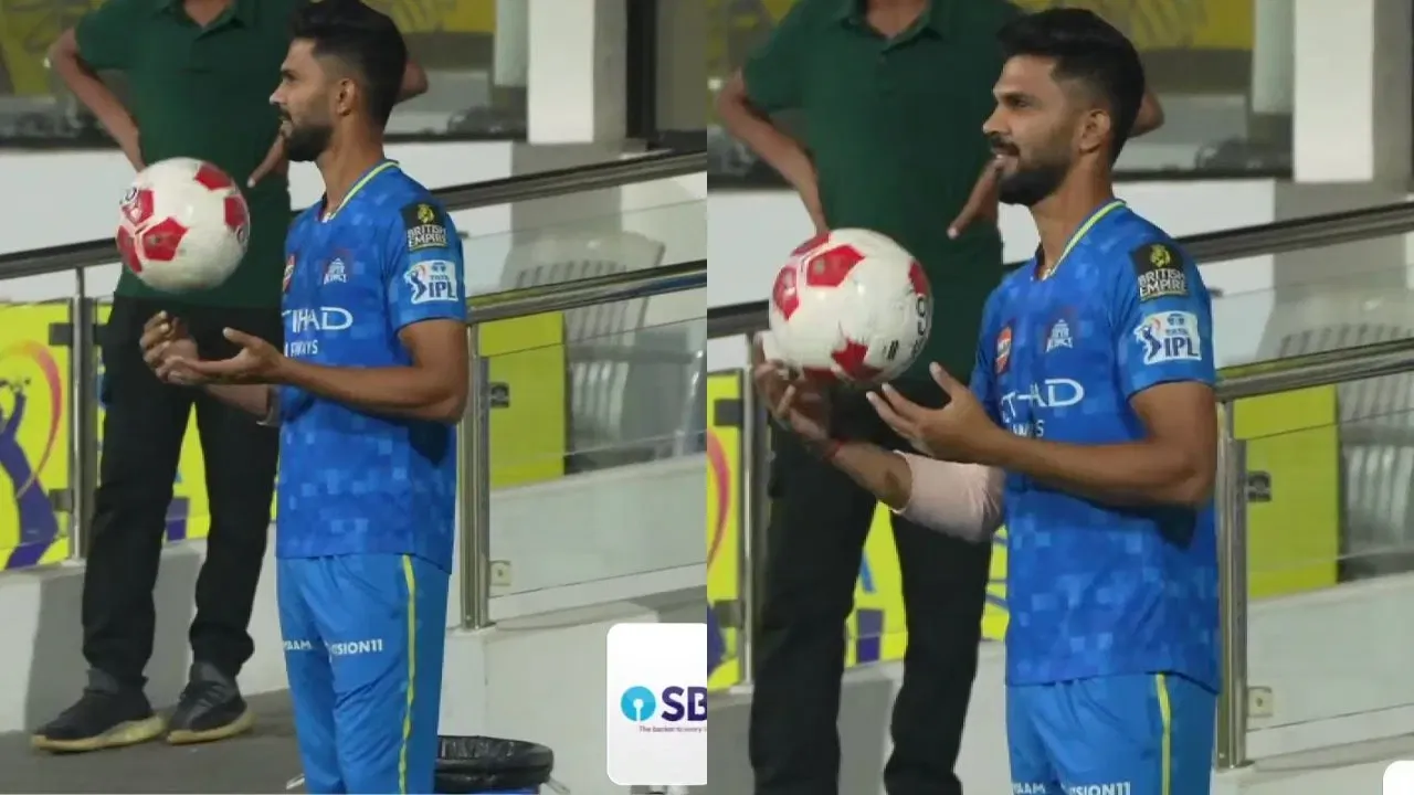 Watch: Ruturaj Gaikwad spotted playing football despite being ruled out ...