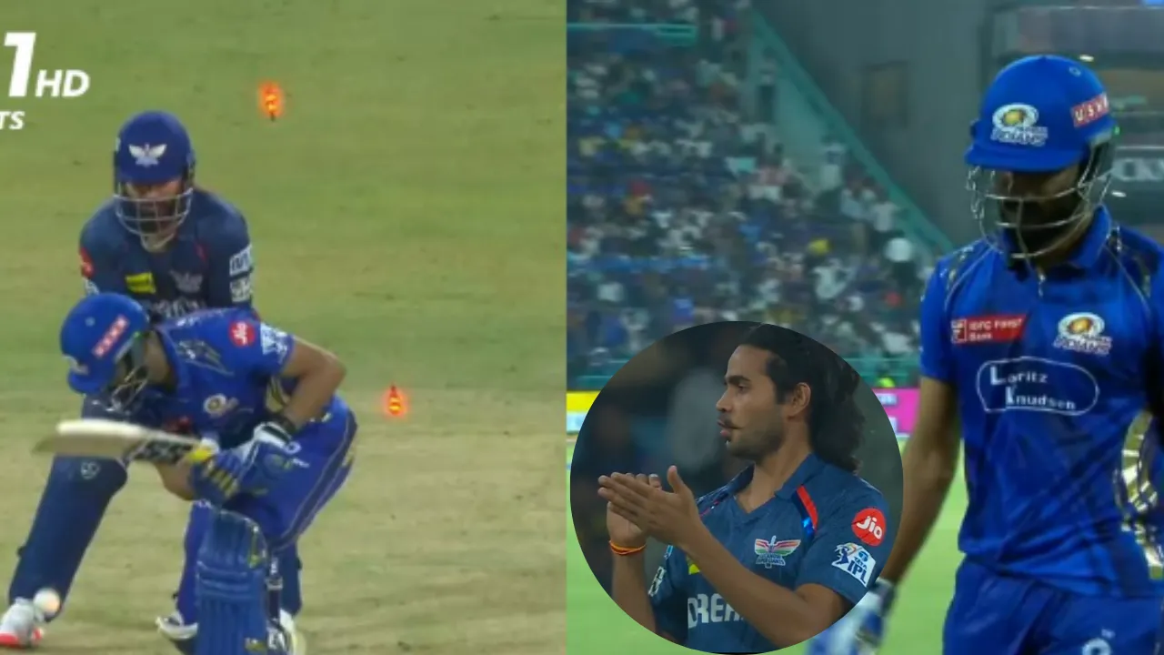 IPL 2025: LSG's Digvesh Rathi repeats controversial celebration against MI