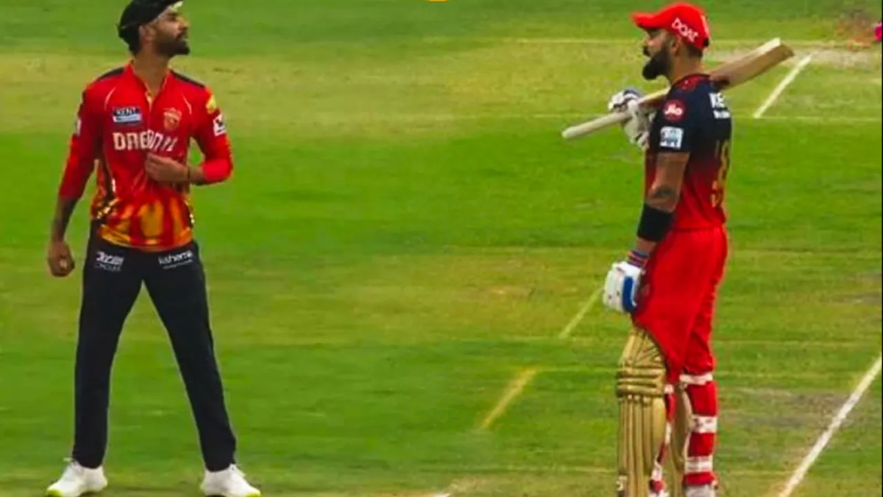 [WATCH] IPL 2025: Virat Kohli caught on stump mic mocking Punjab Kings ...