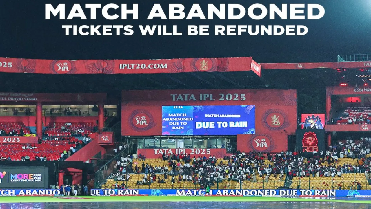 RCB confirms refund for the RCB vs. KKR match last night