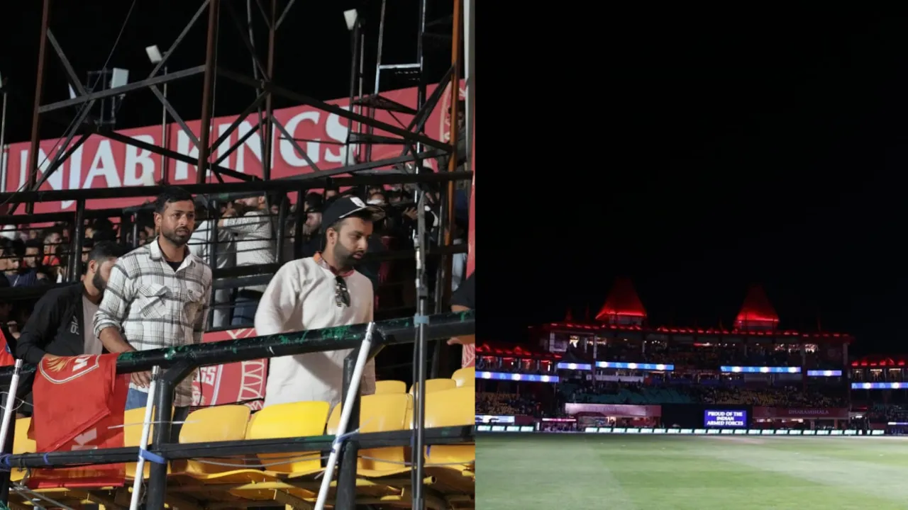 [WATCH] PBKS vs DC: IPL Chairman requesting fans to leave Dharamshala ...