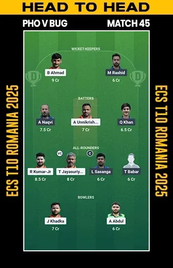 ECS 2025: PHO vs BUG Dream11 Prediction 11th Match Fantasy Cricket Tips ...
