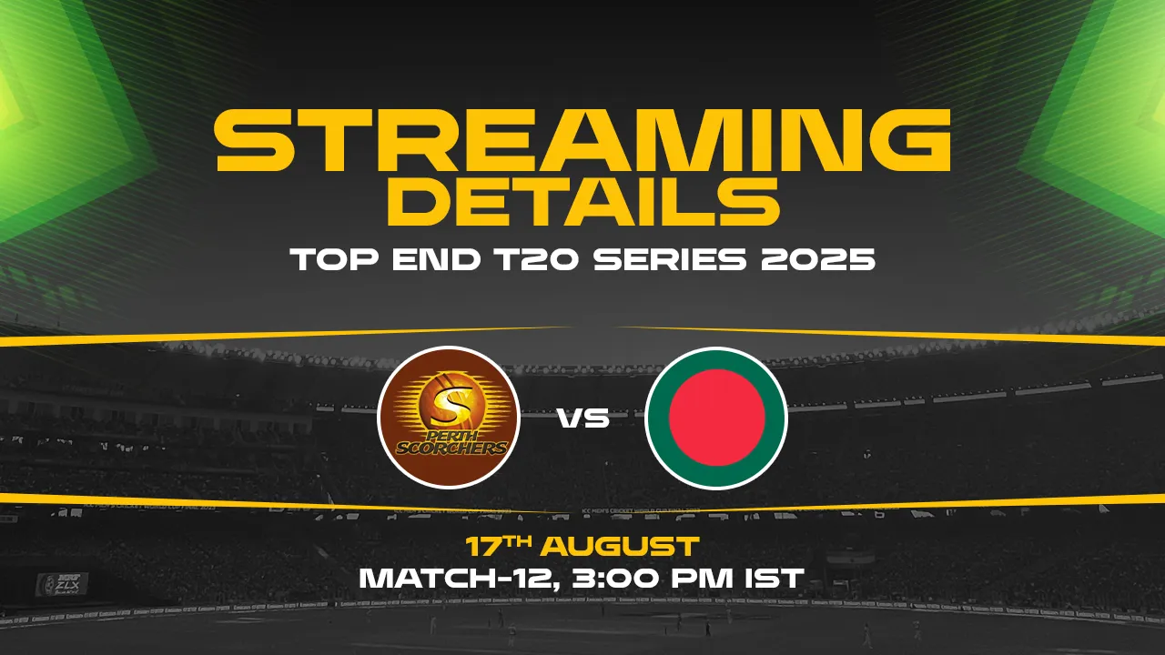 Top End T20 2025 12th Match:Perth Scorchersvs Bangladesh-A Live ...