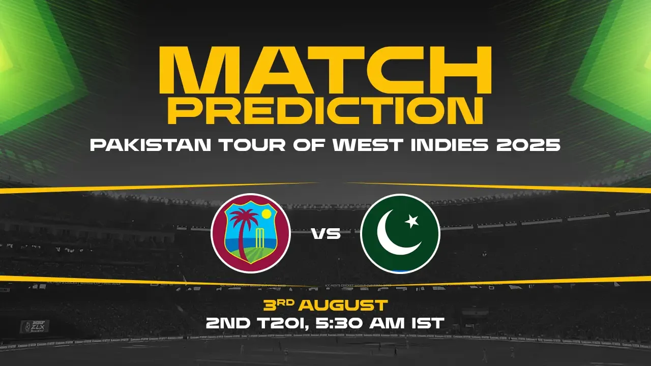 WI vs PAK, 2nd T20I, Match Prediction– Who will win the Match?