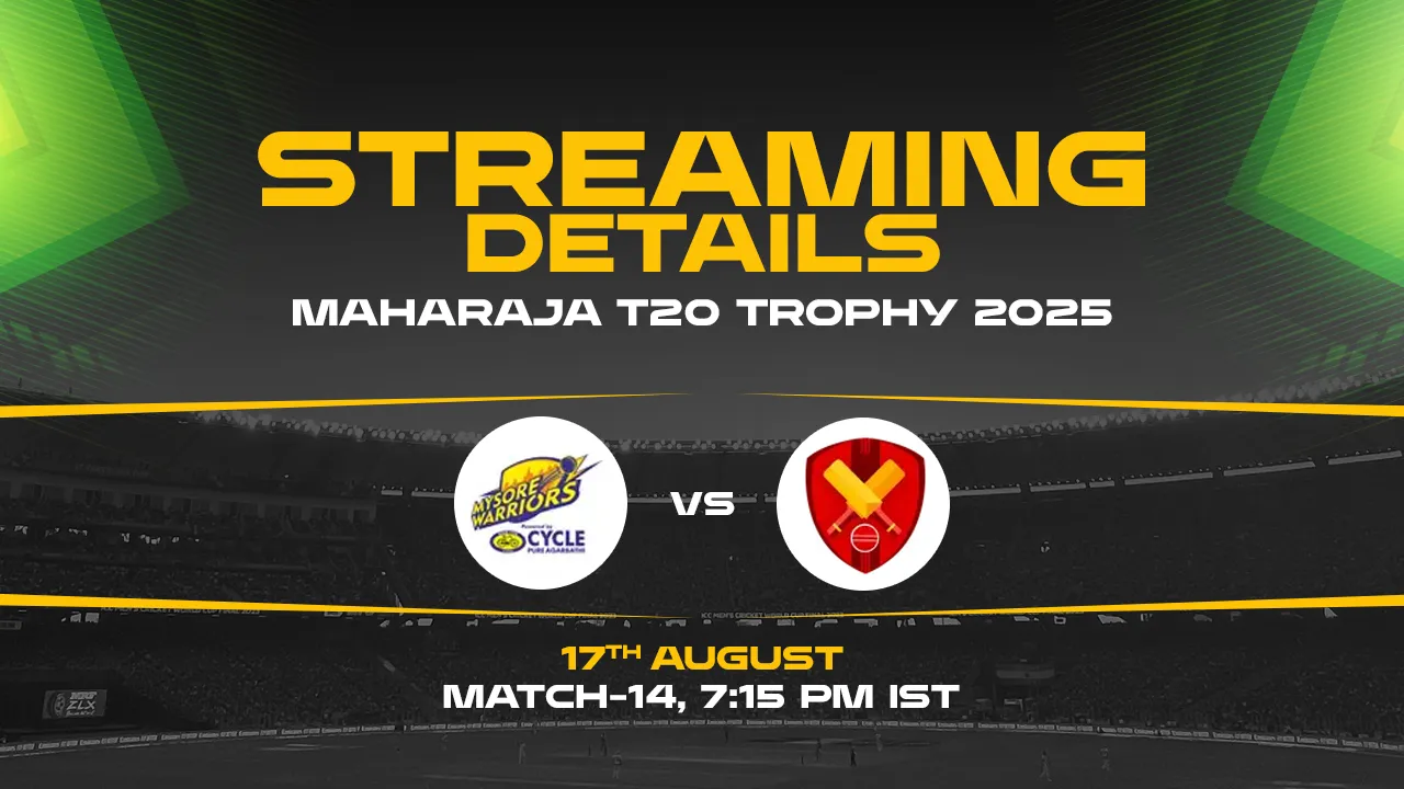 Maharaja T20 Trophy 2025 14th Match:Mysore Warriors vs Shivamogga Lions ...