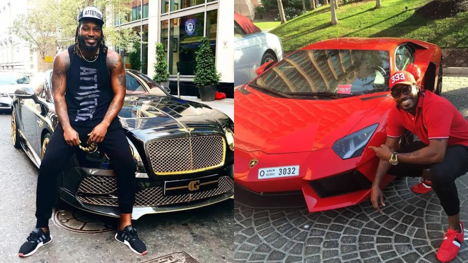 Chris Gayle latest car collection ft. Bentley Continental with golden trim