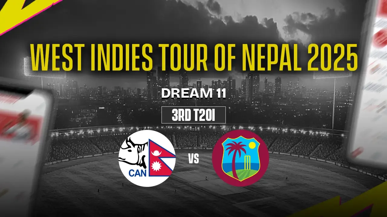 NEP vs WI Dream11 Prediction 3rd T20I Playing XI: T20I series, 2025 Fantasy Cricket Tips, Team ...