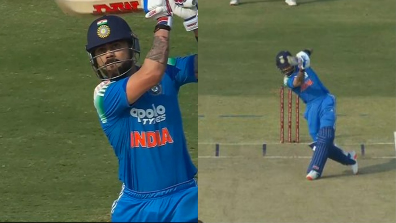 Watch: Virat Kohli smashes splendid six Off Ottneil Baartman during IND vs SA 1st ODI in Ranchi