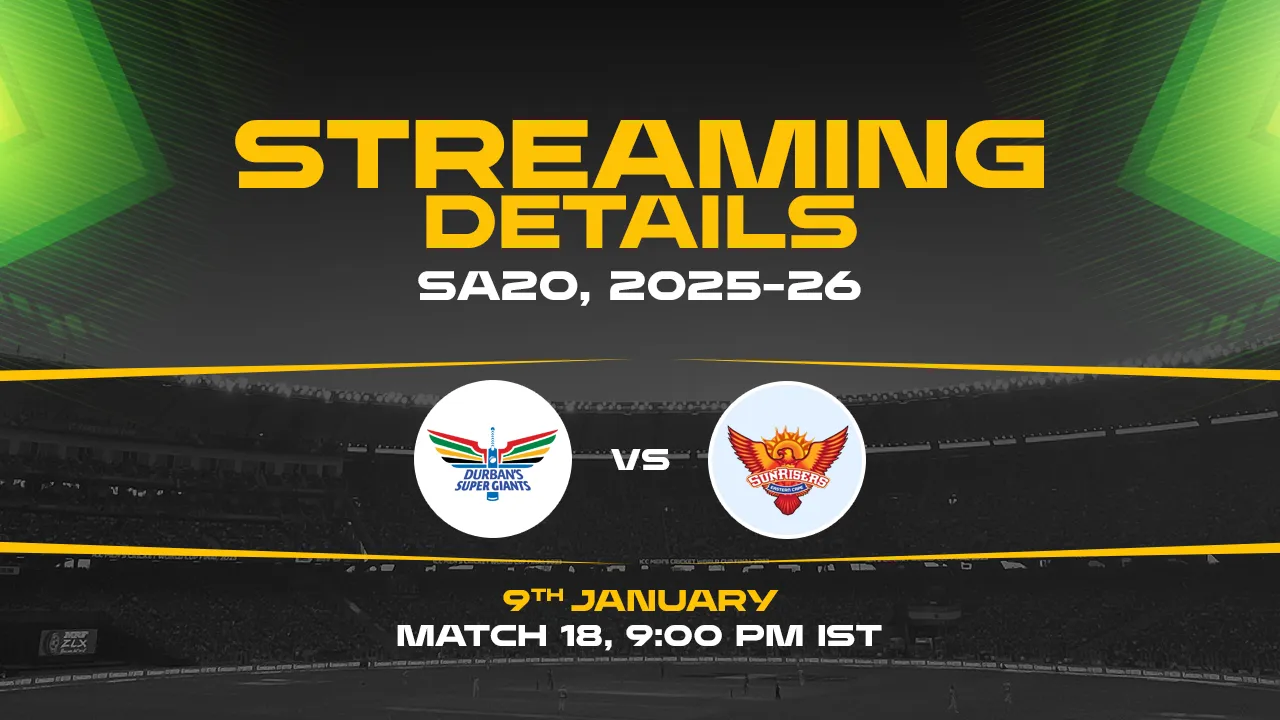 SA20 2025-26, Match 18: Durban Super Giants vs Sunrisers Eastern Cape ...