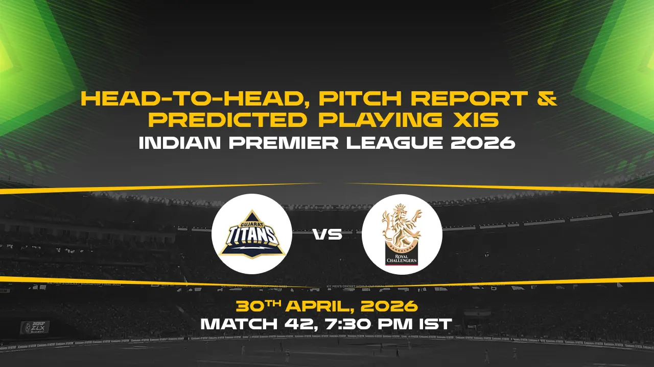 GT vs RCB, IPL 2026 Match 42: Match preview, head-to-head, pitch report ...