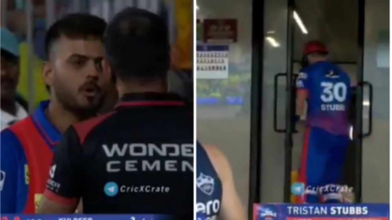 Watch: Nitish Rana reacts as Tristan Stubbs glove change denied in CSK ...