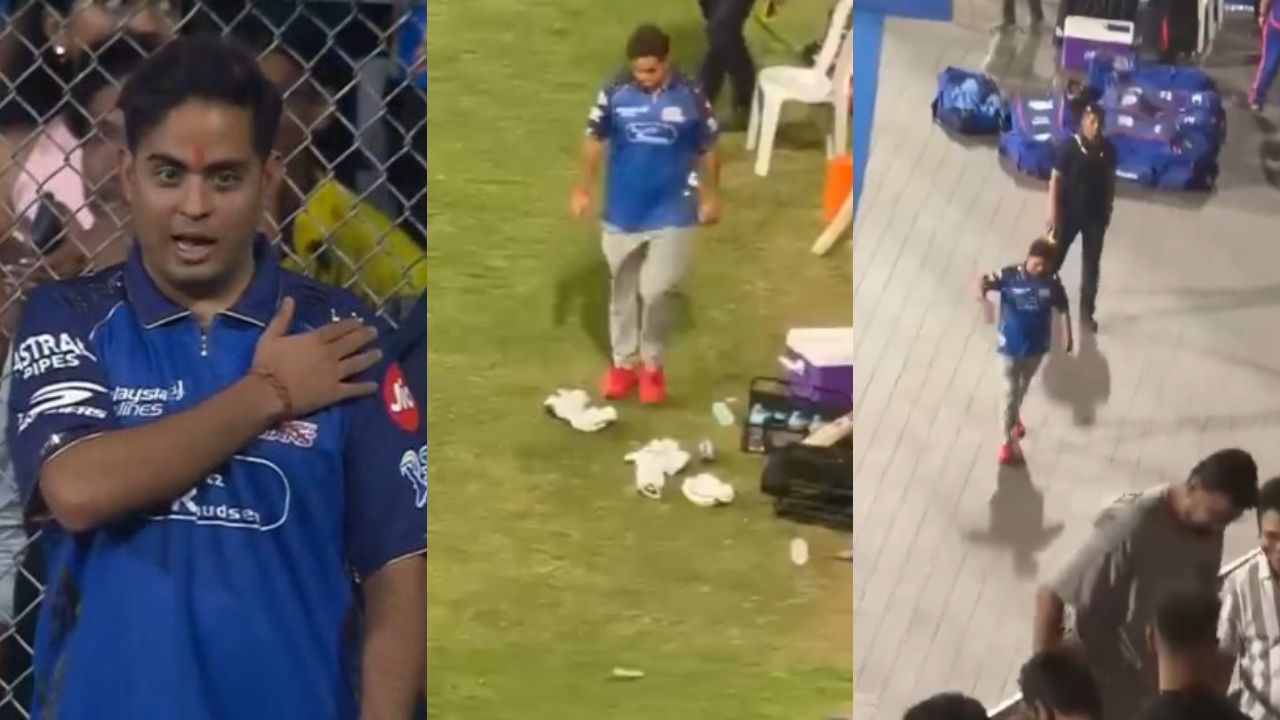 Watch: Frustrated Akash Ambani Leaves Early as MI Suffer Heavy Loss to CSK